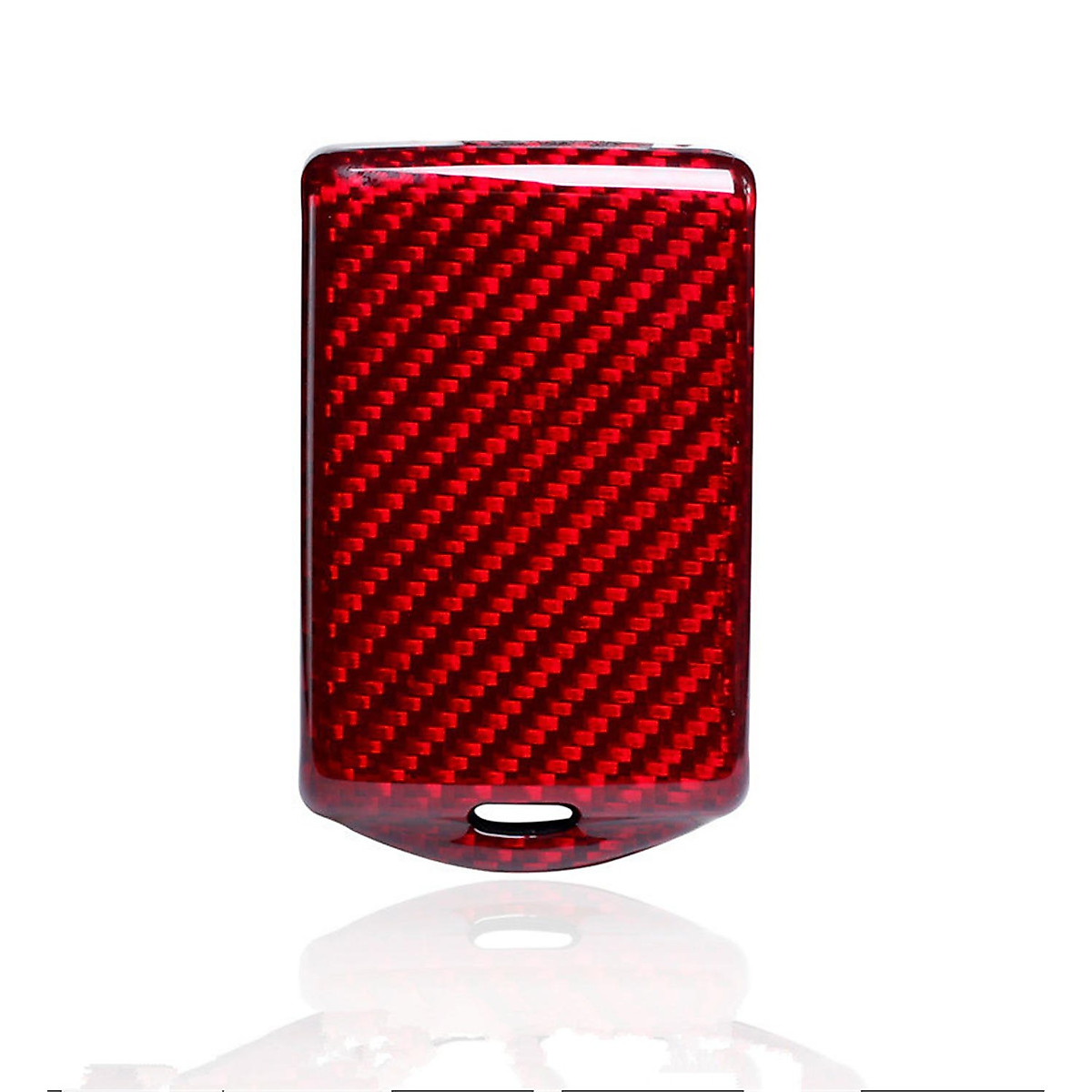 M.JVisun Genuine Carbon Fiber Key Fob Cover for Volvo C30 S60 S80 S90 S901 V70 V90 Cross V90CC XC40 XC60 XC70 XC90 Smart Car Remote Key Fob Case for Men Women - for Plastic Key Fob - Red