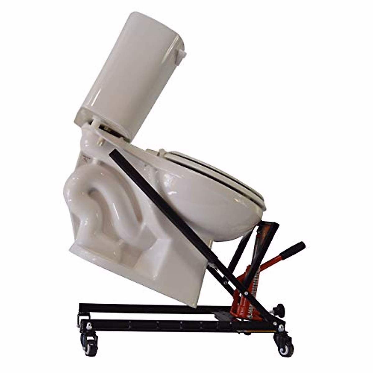 The Toilet Master Jack is a Lifter Designed to Easily Lift, Move, and Repair Toilets. Easy Bolt and Seal Replacement. for use with a Toilet Snake or Drain and Pipe Cleaners.