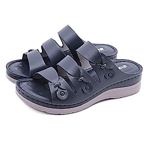 justHIGH Women Outdoor Walking Sandals Athletic Sport Hiking Sandal Flat Open Toe Comfort Water Shoes Summer Beach Travel Sandles