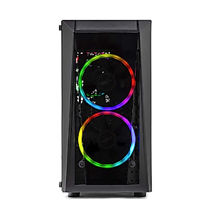 SkyTech Blaze II Gaming Computer PC Desktop - Ryzen 5 3600 6-Core 3.6GHz, GTX 1660 6G, 500G SSD, 8GB DDR4 3000, RGB, AC WiFi, Windows 10 Home 64-bit