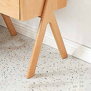 FFNUM Bedside Table Locker Wood Bedside Table Simple Living Room Coffee Table Bedroom Bedside Table Locker Shelf Height 28.97 Inches Night Stand