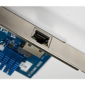 goCoax RTL8125B 2.5GBase-T PCIe Network Card with Backward Compatibility. Supporting 2.5G/1G/100Mbps. 1x RJ45 Port, 1x PCIe Gen 2, Compatible with Windows/Linux.