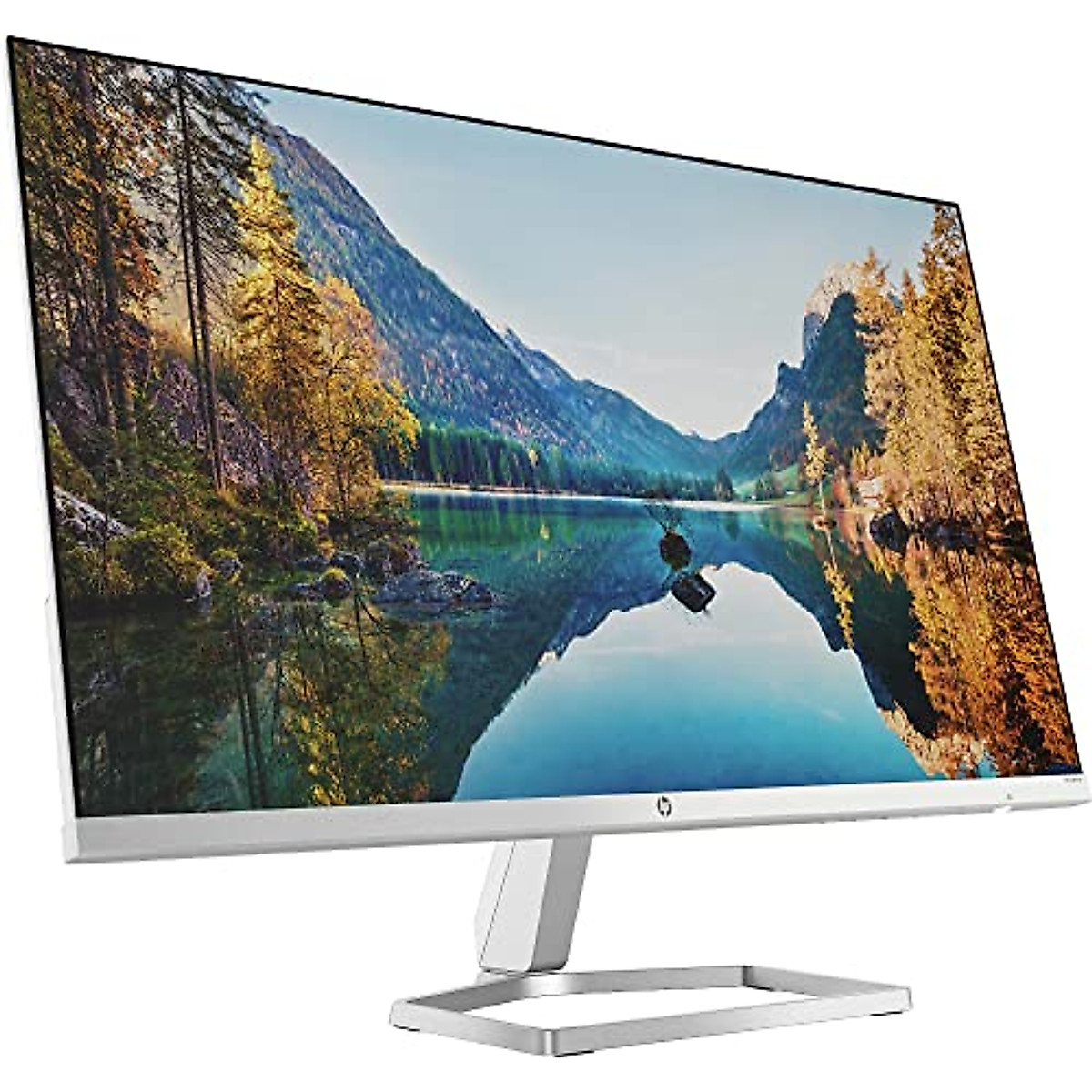 HP 24-inch FHD Monitor with AMD FreeSync Technology (2021 Model, M24fw),Silver, 15.62"D x 21.09"W x 6.97"H
