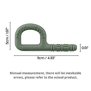 Sensory Oral Motor Chew Tool, P Shape Sensory Chew Toy, 3 Pack Silicone Chewing Sticks for Autistic Chewers, ADHD, Baby Nursing or Special Needs (A)