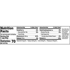 Amazon Brand - Happy Belly Cage-Free, Large, White Eggs, 1 Dozen (Packaging May Vary)