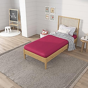 NapQueen 5 Inch, Twin Mattress, Memory Foam Pink Mattress - Medium Feel - CertiPUR-US Certified - Twin Bed Mattress in a Box, Breathable Soft Fabric Cover