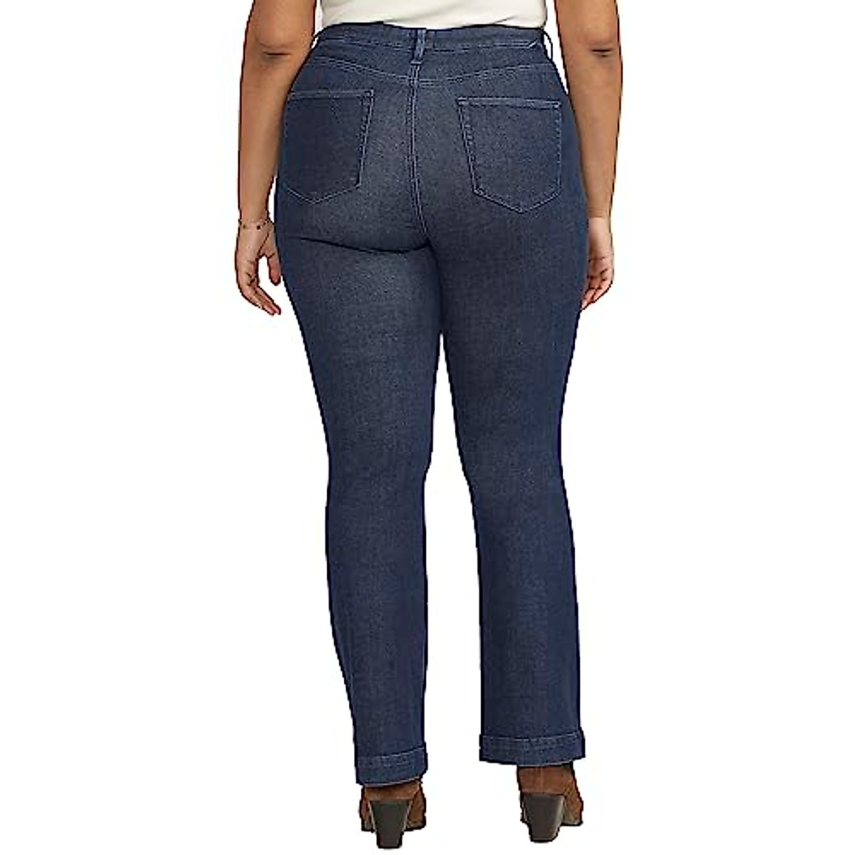 JAG Jeans Women's Plus Size Phoebe High Rise Bootcut Jeans, Stardust, 24 Plus