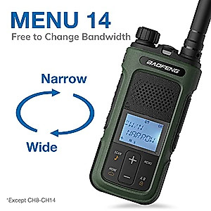 BAOFENG G11S GMRS Radio, NOAA Weather Radio Walkie Talkie Rechargeable, Long Range Two Way Radio with Earpiece, DIY GMRS Repeater Channels, Rechargeable GMRS Handheld Radio, 1 Pair