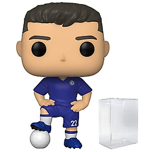 Christian Pulisic #34 Football Club Pop Sports: Soccer EPL Action Figure (Bundled with Ecotek Protector to Protect Display Box)