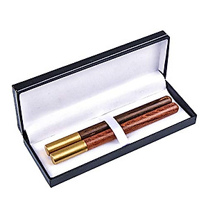【2-Pack】Cigar Draw Enhancer Tool & Nubber, Sangle Sopffy Cigar Draw with Wooden Case.