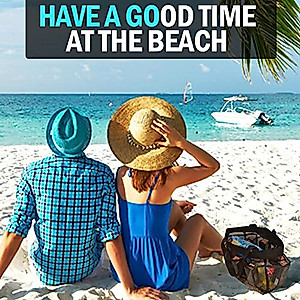 Shower Caddy, 7 outside mesh pockets with Totes Mesh Beach Bag,for Beach Pool Travel Daily Shower Caddy, Pool Gym Grocery Travel with Wet Pocket Mesh Shower Caddy