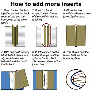 Travelers Notebook Inserts - 2 Pack, 26 Weeks Per Book, Free Diary Weekly Planner Refills with 6 Monthly Summary, to Do List Calendar for Standard Regular TN Journal Size 8.5" x 4.75" (21 x 11 cm)