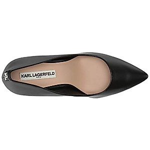 Karl Lagerfeld Paris Women's Royale Dress Pump, Black, 8