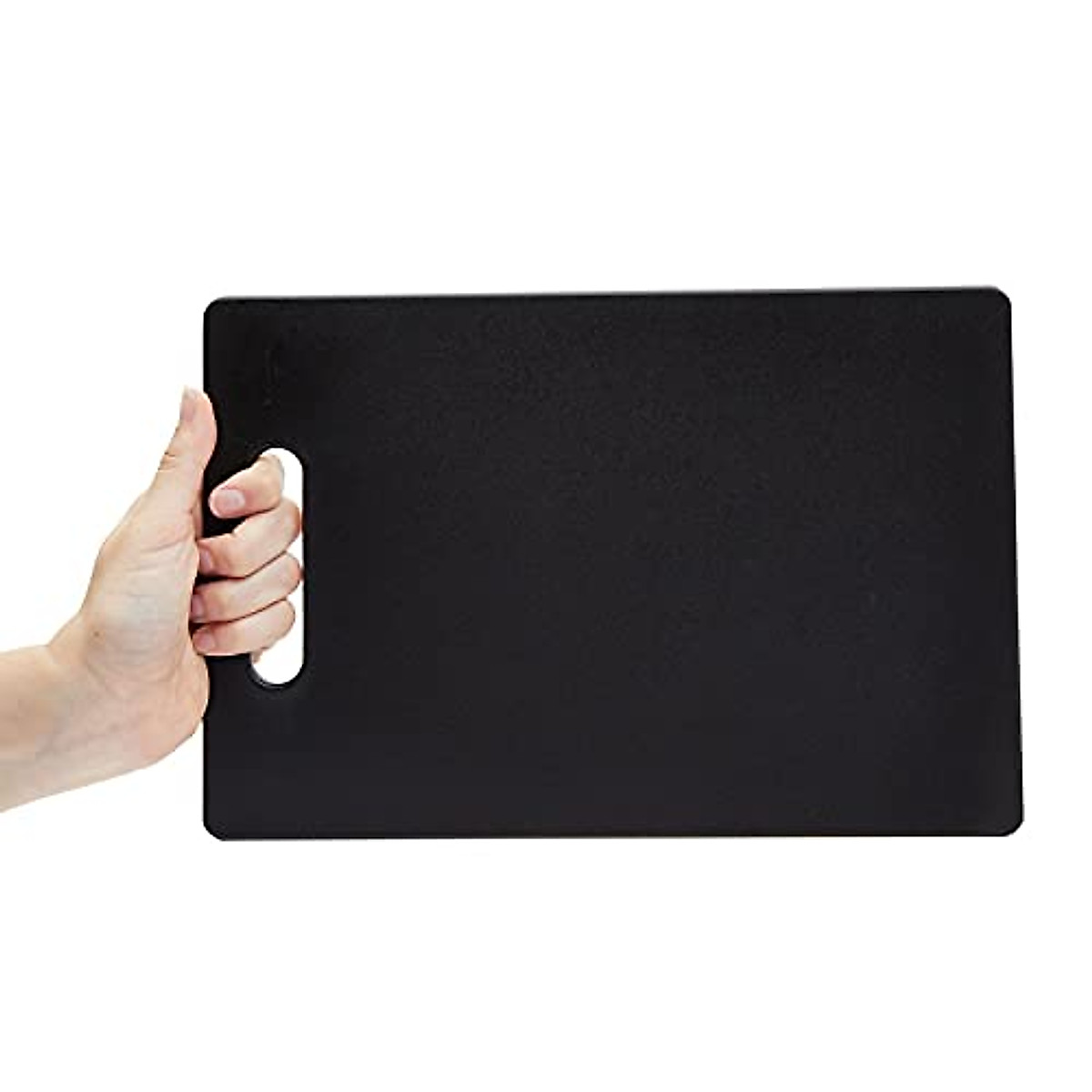Small Plastic Cutting Boards Set (7.75 x 11.6 In, Black, 2 Pack)
