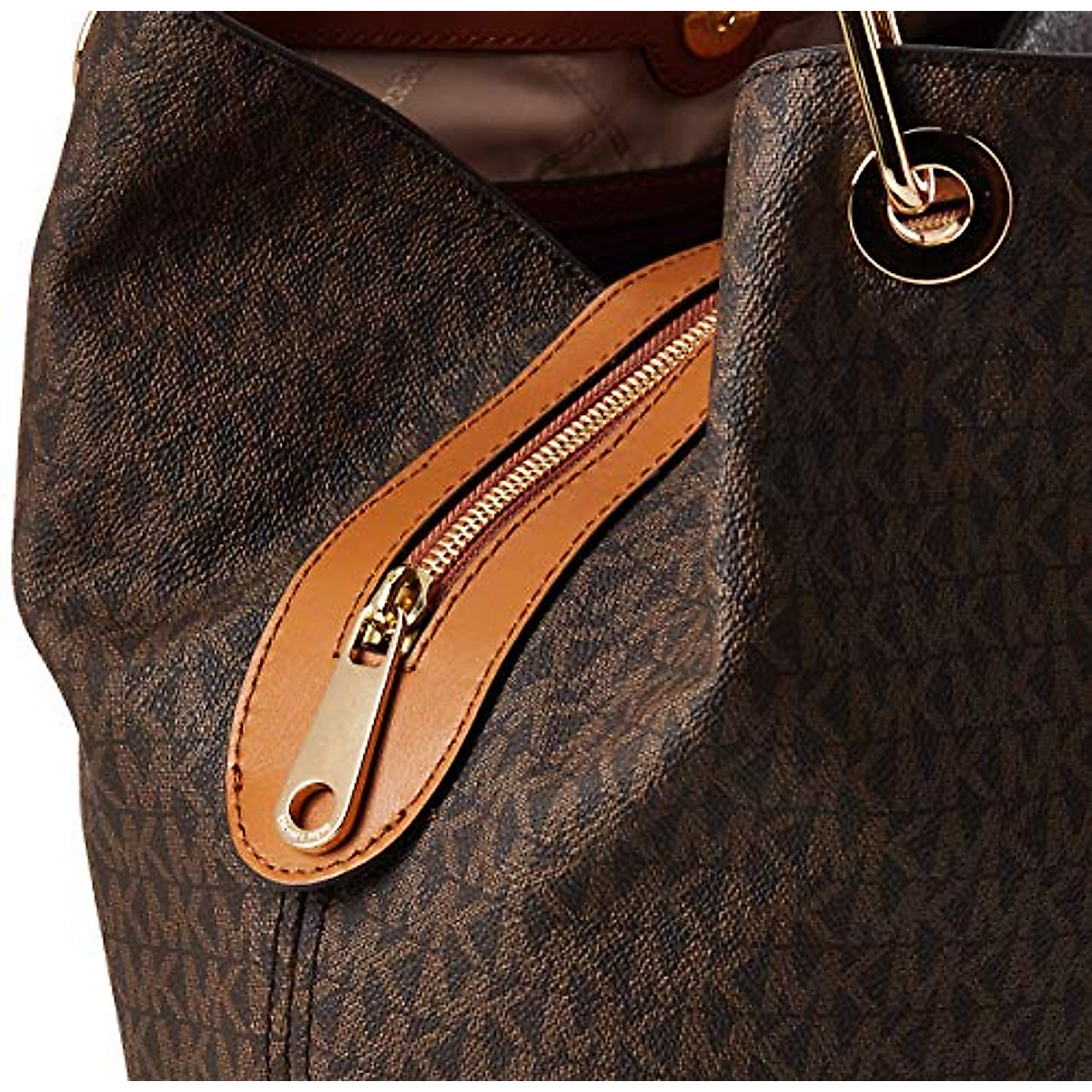 Michael Kors Womens Raven Tote, Brown (Brown), 14x25.4x34.3 cm (W x H x L)