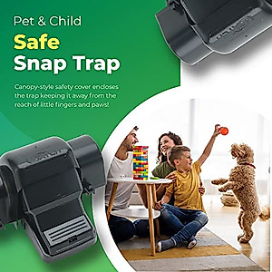 Rat Traps Indoor and Outdoor - 2 Pack Dual-Entry Large Rat Trap Outdoor and Indoor for Home, Garden and Restaurant with 99.9% Trap Rate | Easy to Use Rodent Traps with Safe Hands Free Design - UCatch