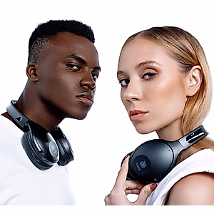 233621 Hush Hybrid Active Noise Cancelling Bluetooth Headphones with 100 Hrs of Playback, Dark Blue