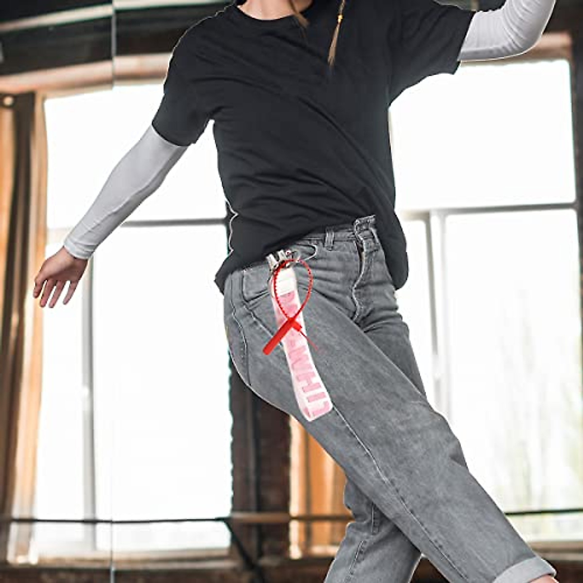 BornySTAR Off Classic Wristlet Keychain for Women - Cool Wrist Lanyards for Keys, Wristlet Badge Lanyard for Women,Keychain Accessories,Wristband Keychain Lanyard for Car Phone Wallet Keys - (Pink)