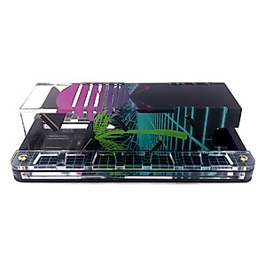 C4Labs Deluxe Dice Tray and Dice Tower - Synthwave (Dice Tray and Tower Bundle)