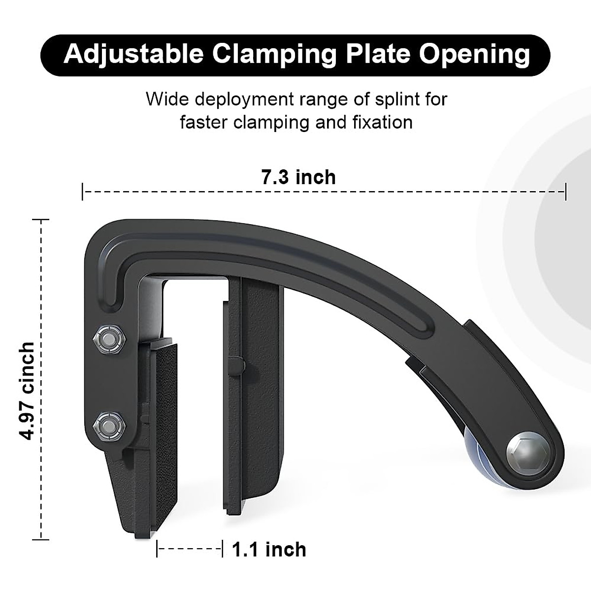 XDENGP Panel and Plywood Carrier（2 Pack）, Plywood Lifting Tool and Drywall Carrying Tool, Panel Gripper for Wood Sheet Board uesd with one hand, Adjustable Clamping Thickness up to 1 inch
