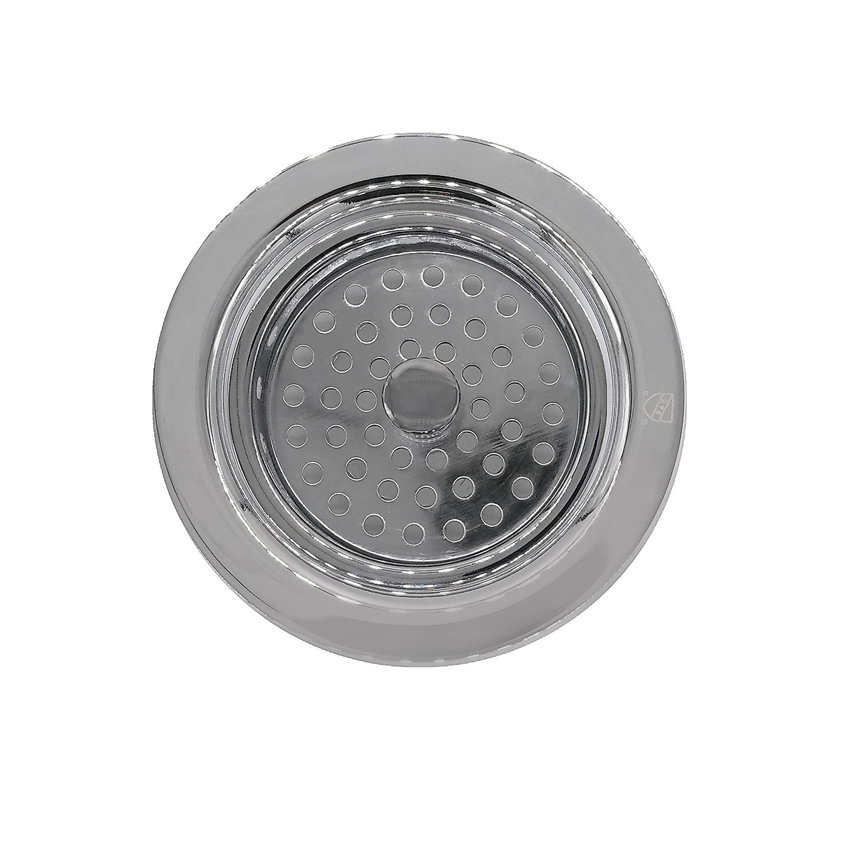 Westbrass D2165-26 Post Style Large Kitchen Basket Strainer with Waste Disposal Flange and Stopper, Polished Chrome