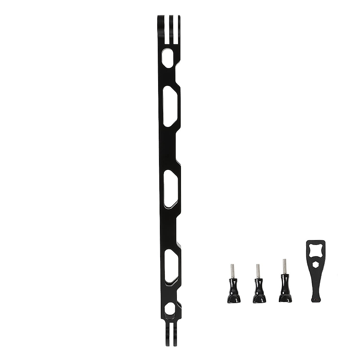 PellKing Black Aluminum Alloy Extension Arm for Insta360 Cameras, 25cm Long