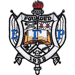 Sigma Gamma Rho Crest Iron-On Patch [White - 3"]