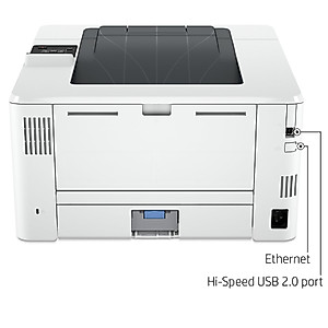 HP Laserjet Enterprise M611x Wireless Ethernet Monochrome Laser Printer, Print only, White - Auto Duplex Printing, 65 ppm 1200x1200 dpi, WiFi, EPEAT Gold, 4.3" Touchscreen, 512MB, Cbmou Printer Cable