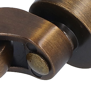 Garosa Round Cup Caster Swivel Wheel Furniture Casters 360° Rotate Zinc Alloy Vintage Matt Silent Wheel for Piano Legs Sofas Booths Bookshelves Toy Boxes Storage Boxes