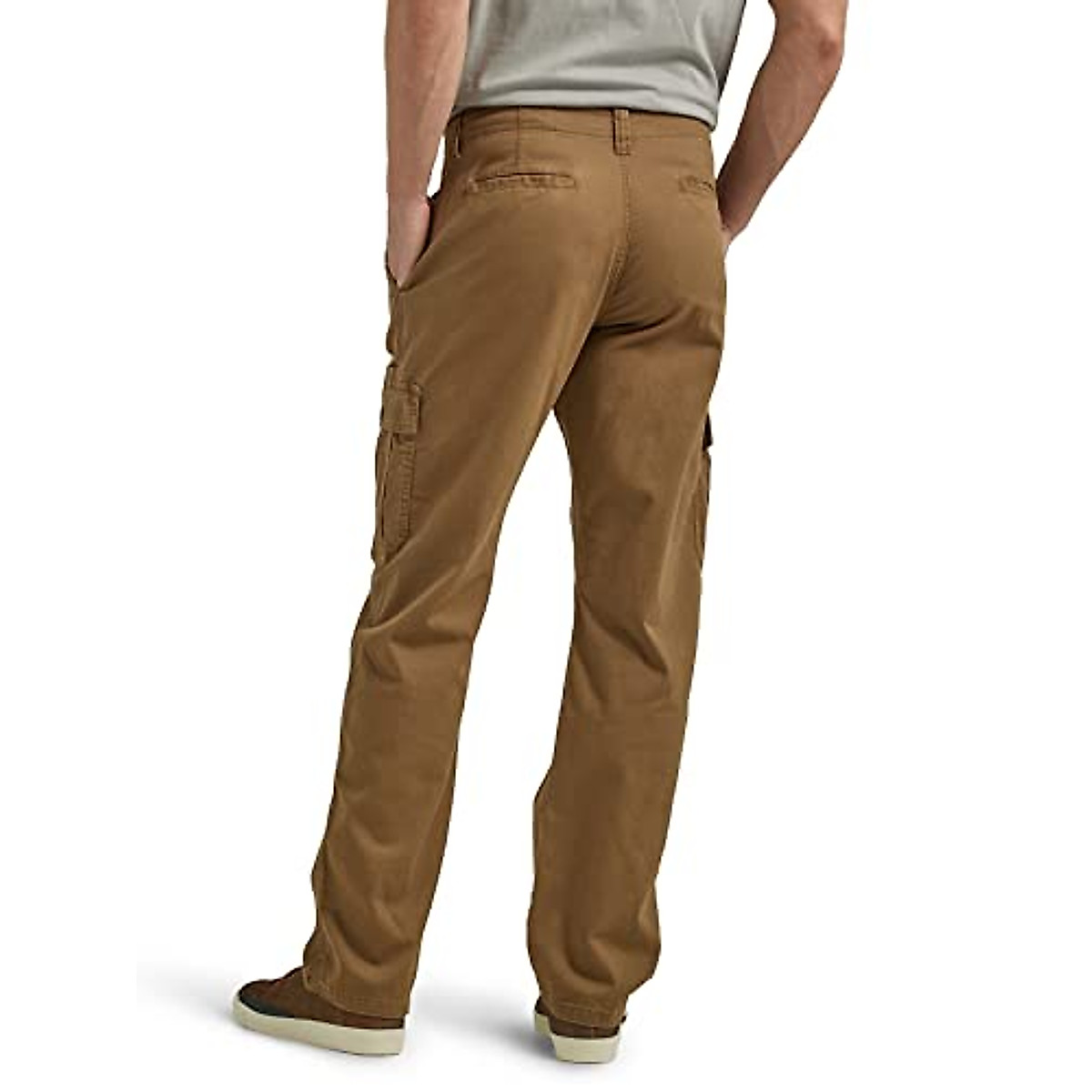 Wrangler Authentics Men's Relaxed Fit Stretch Cargo Pant, Kangaroo