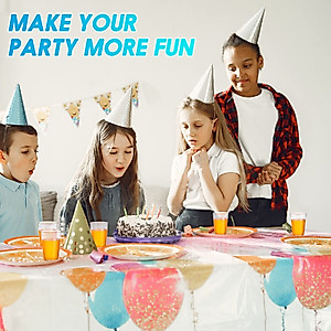 Hoolerry 48 Pack Plastic Drinking Glasses Set 5 oz Clear Plastic Tumblers Stackable Frosted Plastic Cup Reusable Drinking Glasses Cups Bulk for Weddings Party Restaurant Kitchen