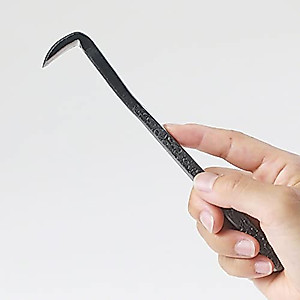 Wazakura Bonsai Scraper Jin Sickle Knife Made in Japan in Carbon Steel, Shari Carving Tool, Japanese Dead Wood and Bark Grafting Cutter