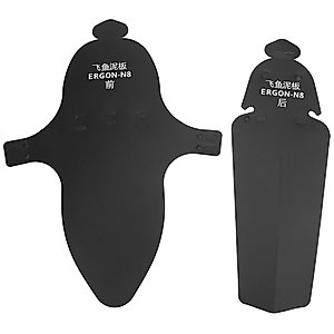 Demeras Bicycle Mudguard Fenders Plastic Bicycle Front and Rear Mudguard for Road Bike Mountain Bike Cycling Accessories (with Logo)