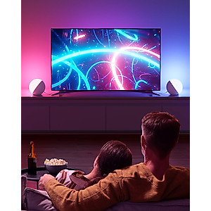 Hifree Touch Night Light, RGB Color Changing Small Table Lamp for Bedroom, Dimmable Bedside Lamp for Kids, LED Touch Control Warm & White Nightstand Lamp with Memory Function