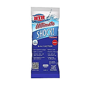 HTH 52027 Ultimate Shock Treatment Swimming Pool Chlorine Cleaner, 1 lb