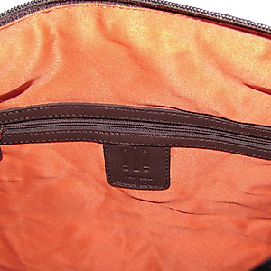 Cowhide Leather Fringe Mini Sac Cross-body Handbag (Brown)