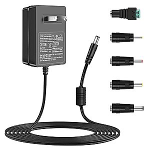 Gonine 12V 3A Power Supply Cord UL Certificate, 100V - 240V AC to DC 12 Volts 3A 2A Power Adapter for 12Vdc Wireless Router, Neck Shoulder Massager, LED Strip Lights, CCTV Cameras, Hard Drivers.