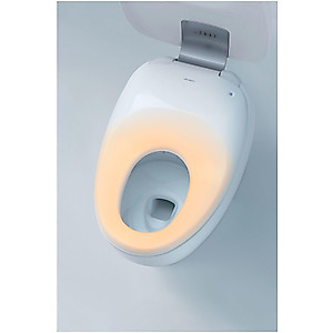 TOTO® NEOREST® NX1 Dual Flush 1.0 or 0.8 GPF Toilet with Integrated Bidet Seat, EWATER+® - Cotton White - MS902CUMFG#01