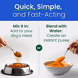 BARK&SPARK Pumpkin for Dogs - Pumpkin Fruit and Seed Powder - Powdered Fiber Supplement and Stool Softener - Improve Digestion - Made in USA - 8oz