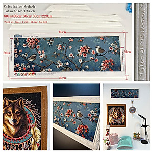 JATOK Diamond Painting Frame,2pcs 230cm/Roll Multifunction Self Adhesive 3D Pattern Edge Decoration Mouldings Trim Border Frame