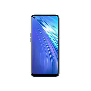 Realme 6 (64GB, 4GB) 6.5" 90Hz Display, 30W Fast Charge, MediaTek Helio G90T, GSM Unlocked Global 4G LTE (T-Mobile, AT&T, Metro) International Model - RMX2001 (64GB SD Bundle, Comet Blue)