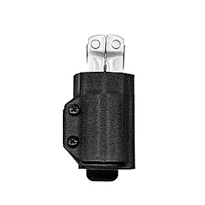 Kydex Multitool Sheath for LEATHERMAN Bond - Made in USA - Multi Tool Sheath Holder Cover Belt Pocket Holster - Multi-tool not included (Black)