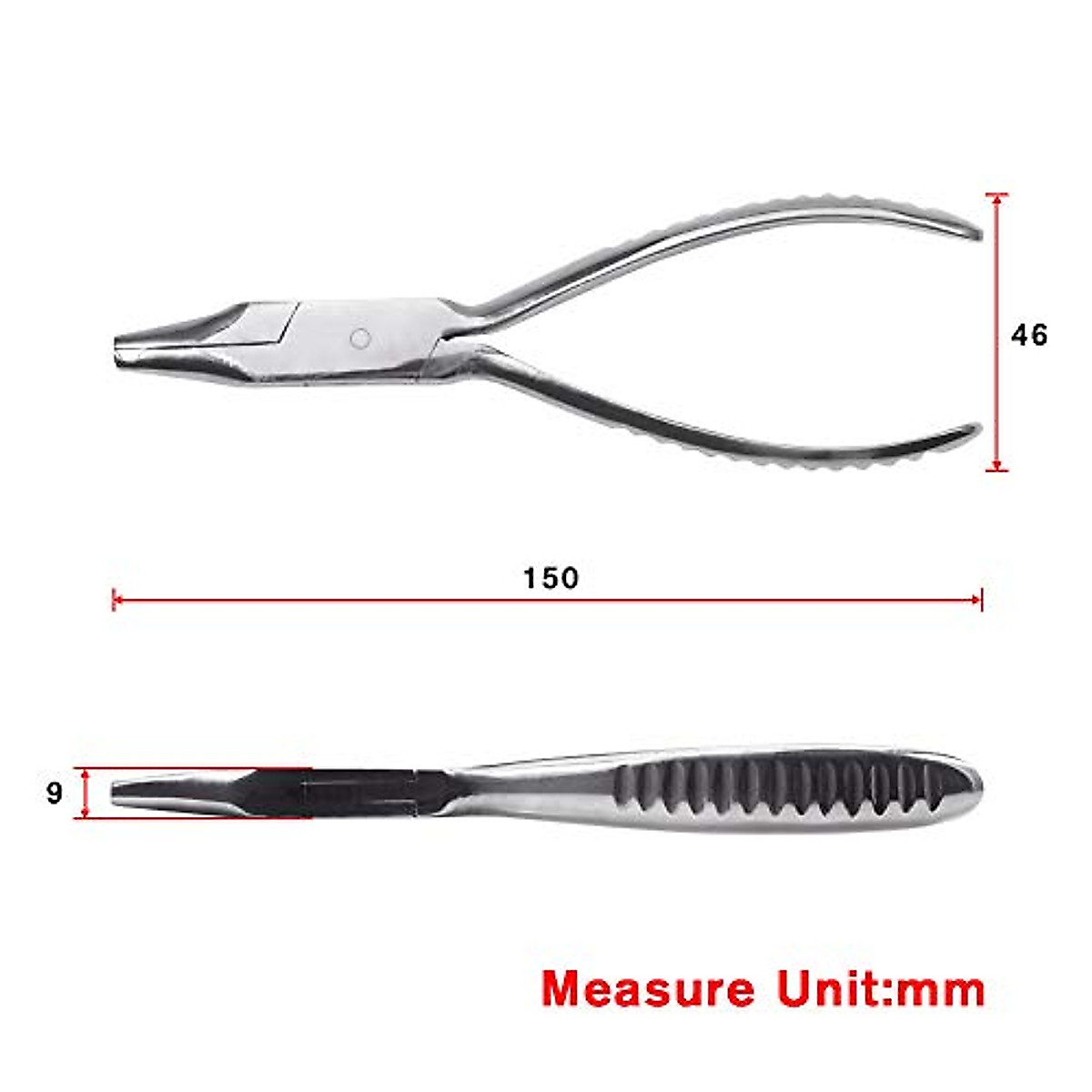 SPEEDWOX Adjusting Eyeglass Arms Frame Nose Pad Plier 6 Inches Eyeglasses Repairing Plier Stainless Steel Optical Hand Tool Eye Glasses Repair clamp