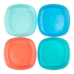 Dr. Brown's Stackable Plates for Toddlers and Babies, BPA Free, 4-Pack, 4m+