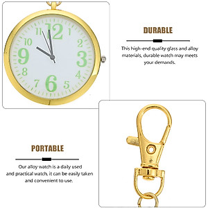 2pcs Pocket Watch Casual Watch Nurses Digital Watch Elderly Alloy Watch Nurses Watch Digital Watches for Watch Kid Watch Exam Form Large Dial Child Ordinary Glass Mirror