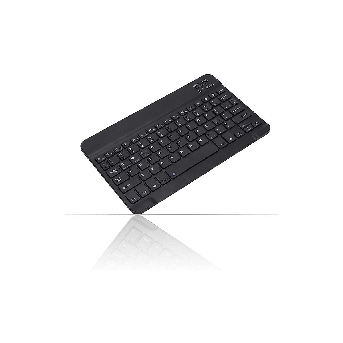 V BESTLIFE Keyboard Spanish English 10.1" Slim Ultra Wide 80-Key Keyboard Bluetooth 3.0 for Android/for iOS/for Win
