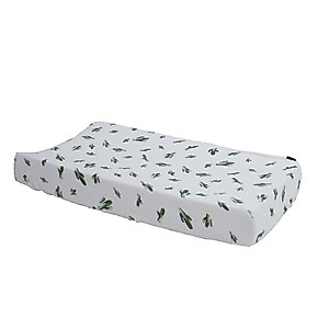 Bebe au Lait Oh-So-Soft Muslin Changing Pad Cover, Saguaro