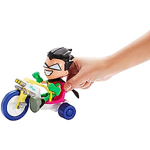 DC Comics Teen Titans GO! to The Movies Robin & Time Cycle Figure & Vehicle