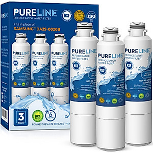 Pureline DA29-00020B Samsung® Refrigerator Water Filter Replacement, Replacement for DA29-00020A/B, HAF-CIN/EXP, HAF-CIN,DA97-08006A, Kenmore® 46-9101, 469101, 9101, 4609101000, Refrigerator Filter