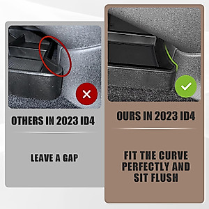 Muslogy for VW 2023 ID4 Lower Console Organizer Upgraded Storage Box Insert Tray Interior Accessories Compatible with Volkswagen ID.4 ID 4 2023 2024 ONLY